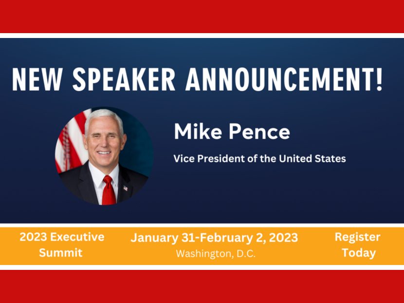 Vice President Mike Pence to Address Distributors at Executive Summit 2023 | phcppros